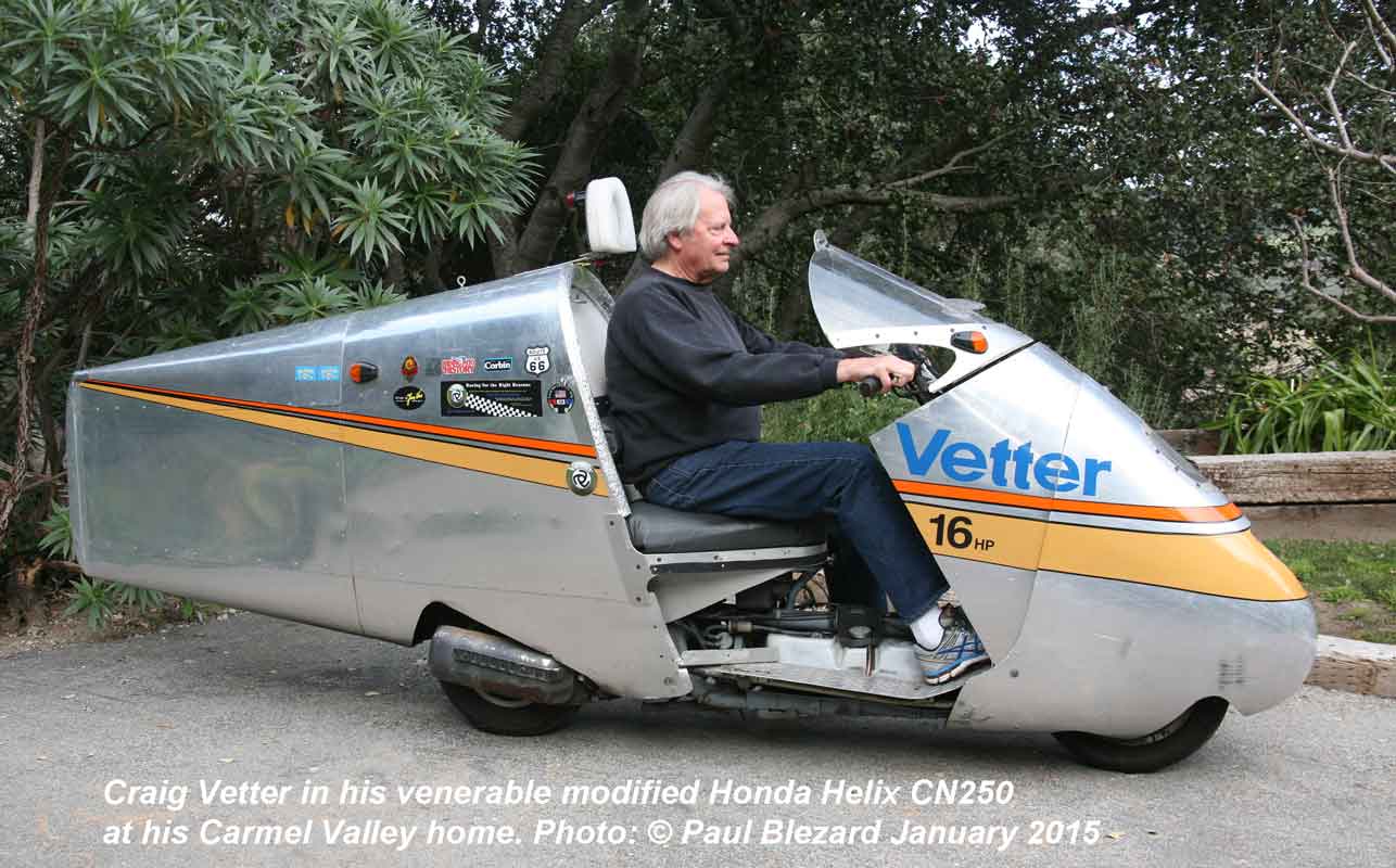 Craig Vetter in his special Helix | FF Web