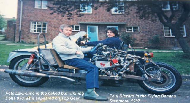 Pete Lawrence in naked Delta, Blez in Banana, 1987 | FF Web